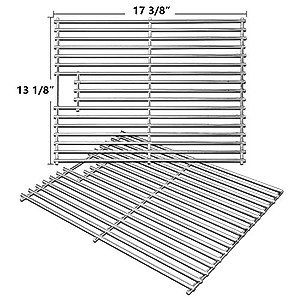 Cooking Grates for Nexgrill 720-0830H 720-0783C 720-0783E 720-0830D, Charbroil 463344015, 463449914, Master Forge 1010037, Kenmore 122.16119, Uniflame GBC981W, Stainless Grill Grates Replacement Parts