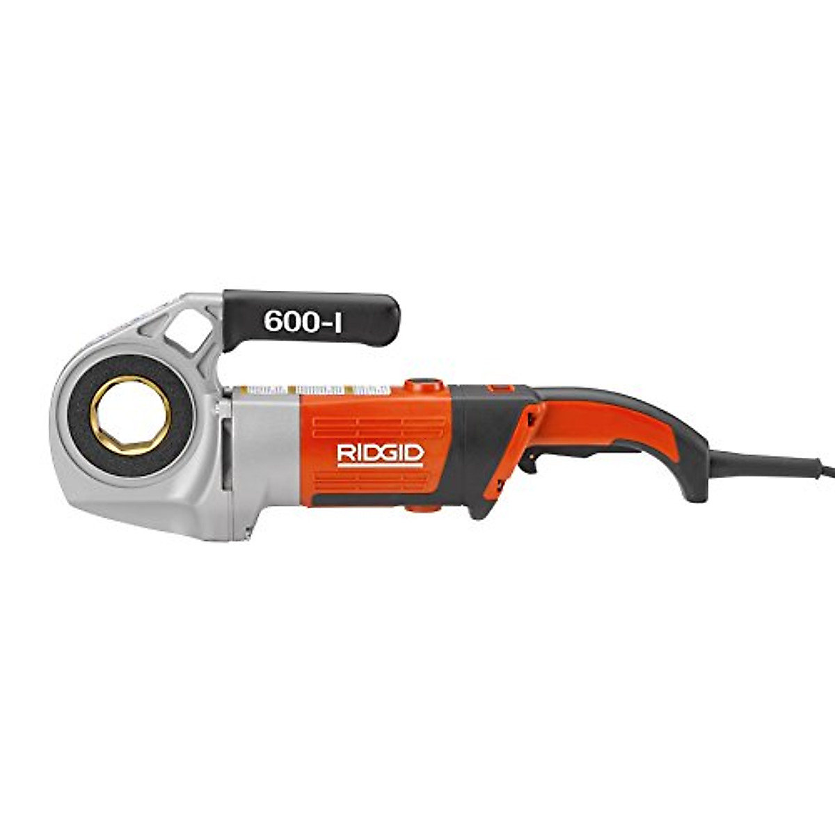 RIDGID 44918 Model 600-I Hand-Held Power Drive Kit, Pipe Threading Machine and 1/2-Inch to 1-1/4-Inch 11-R NPT Pipe Threading Die Heads with Carrying Case for Threading Pipe