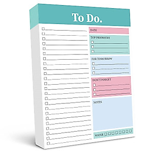 300 Sheets Daily to do List Notepad Notebook Library Card to do Planner Checklist Memo Writing Pad Schedule Note Pad Reminder Office Planning Homework Pad for Task, 6" x 8"(To Do)
