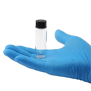 JIUWU 15ml (1/2 Oz) Clear Glass Sample Vials, 42pcs Liquid Transparent Bottles Lab Screwcap Capacity Travel Container