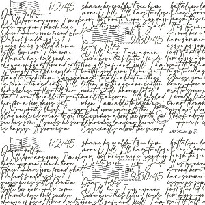 FlashPhoenix Quality Sewing Fabric – Art Journal by J. Wecker Frisch White Dear Folks Cotton Size; 36" x 44" by The Yard