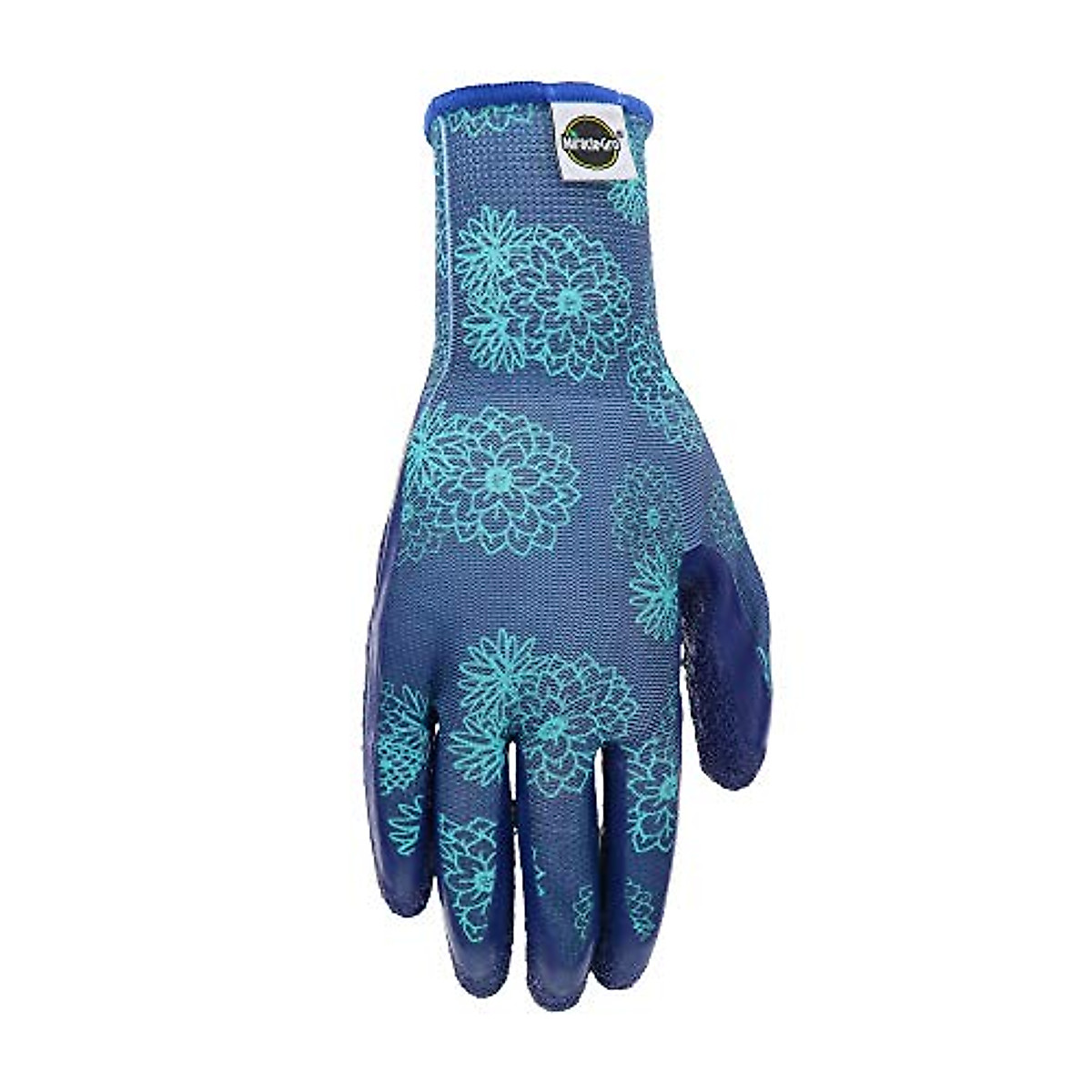 Miracle-Gro MG37161/WSM Crinkle Latex Gloves – Small-Medium, Women’s Latex Coated Nylon Shell Gloves with Crinkle Textured Palm Grip