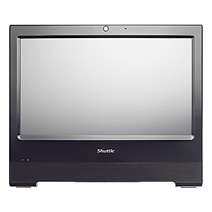 Shuttle XPC AIO X50V8 Black Embedded Intel Celeron 5205U All-in-One Barebone PC, Fanless, IP54 Certified, VESA Compatible, No RAM, No HDD/SSD, No OS