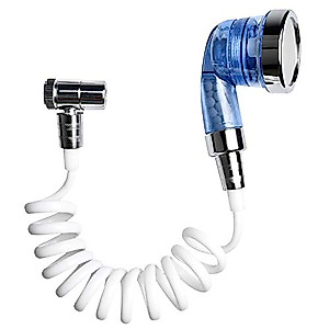 Supkiir Sink Faucet Sprayer Attachment, Bathroom Faucet Rinser Set with Recoil Hose for Hair Hand Washing Shower, Bathtub Utility Room, Laundry Tub