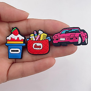 30 Pcs Random Cute Cartoon Shoe croc Charms for Girls Boys,Anime Shoe Sandals Charms for Kids/Teen Shoe Decoration Accessories Bracelet Wristband Gifts