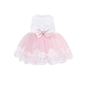 Taffy Baby Girl Newborn Pink Embroidered Princess Pageant Dress Gown 6 Piece Deluxe Set 0-3 Months