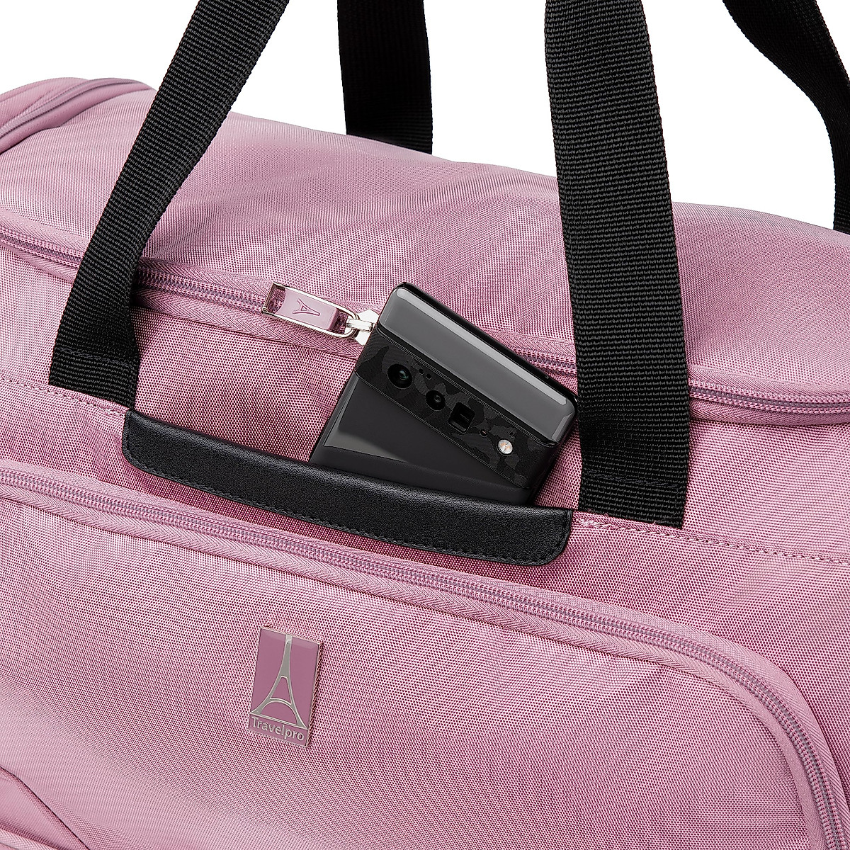 Travelpro Maxlite 5 Softside Carry-on Weekender with Drop-Bottom Compartment, Lightweight Overnight Travel Duffel Bag, Men and Women, Orchid Pink Purple, 19-Inch