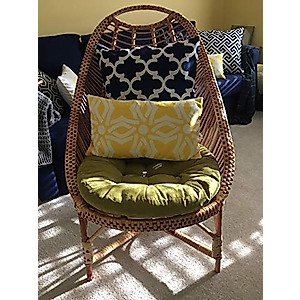 Tiita Floor Pillows Cushions Round Chair Cushion Outdoor Seat Pads for Sitting Meditation Yoga Living Room Sofa Balcony 22x22 Inch, Grey