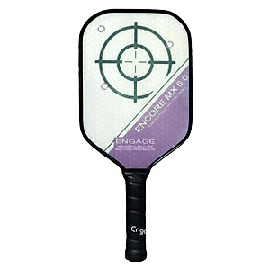 EP Engage Encore MX 6.0 Pickleball Paddle, Standard Weight 7.9-8.3 oz, Thick Core for Control & Feel, Built for Power & Sweet Spot – New for 2020 (Purple, 4 ⅜ inch Grip)