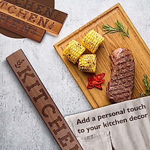 Faivykyd Acacia Wooden Magnetic Knife Holder for Wall, 16 Inches No Drill Knife Magnetic Strip - Kitchen Sign, Knives Rack, Kitchen Decor, Magnetic Utensil Holder, Housewarming Gifts