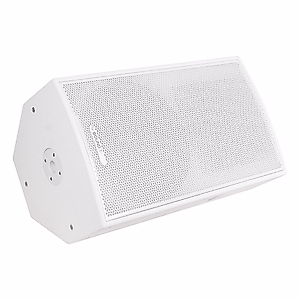Sound Town CARME Series 15" 2-Way Powered Professional PA DJ Speaker, White with Onboard DSP, Birch Plywood for Installation, Live Sound, Karaoke, Bar, Church