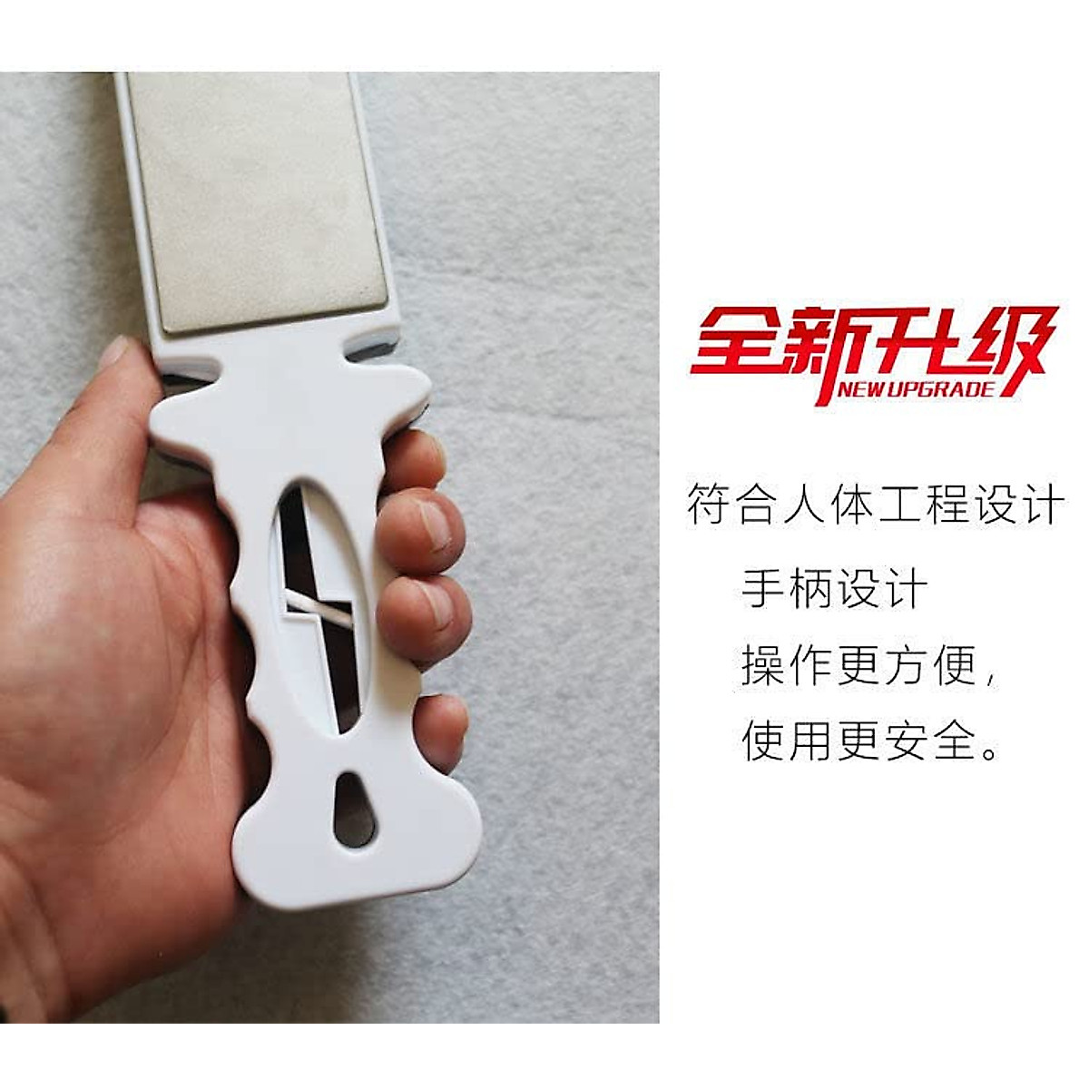 Emery whetstones can be used in kitchen knife sets, steak knives, santoku knives, sushi knives, cleavers, scissors, chisels.