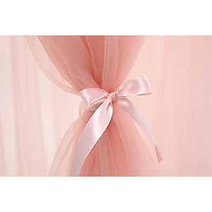 Shyneer Kids Bed Canopy,Princess Hanging Mosquito Net for Baby Crib Nook Castle Nursery for Kid's Room Decor,Pink