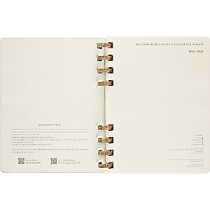 Moleskine Spiral 12 Month 2023 Academic Year Planner, Hard Cover, XL (7.5" x 9.75"), Oyster