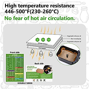 (125PCS) Air Fryer Liners, Air Fryer Disposable Paper Liner for Ninja Dual Air Fryer, Ninja Air fryer accessories,air fryer liners rectangle 8.6''*5.5'', Air fryer Parchment Paper For Ninja
