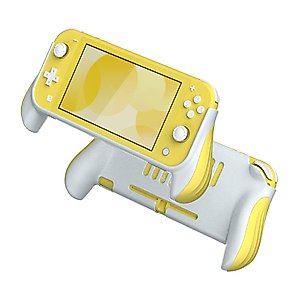 Azakio, Grip case for Nintendo Switch Lite,Ergonomic Nintendo Switch Lite Hand Grip, Accessories for Switch Lite (Yellow)