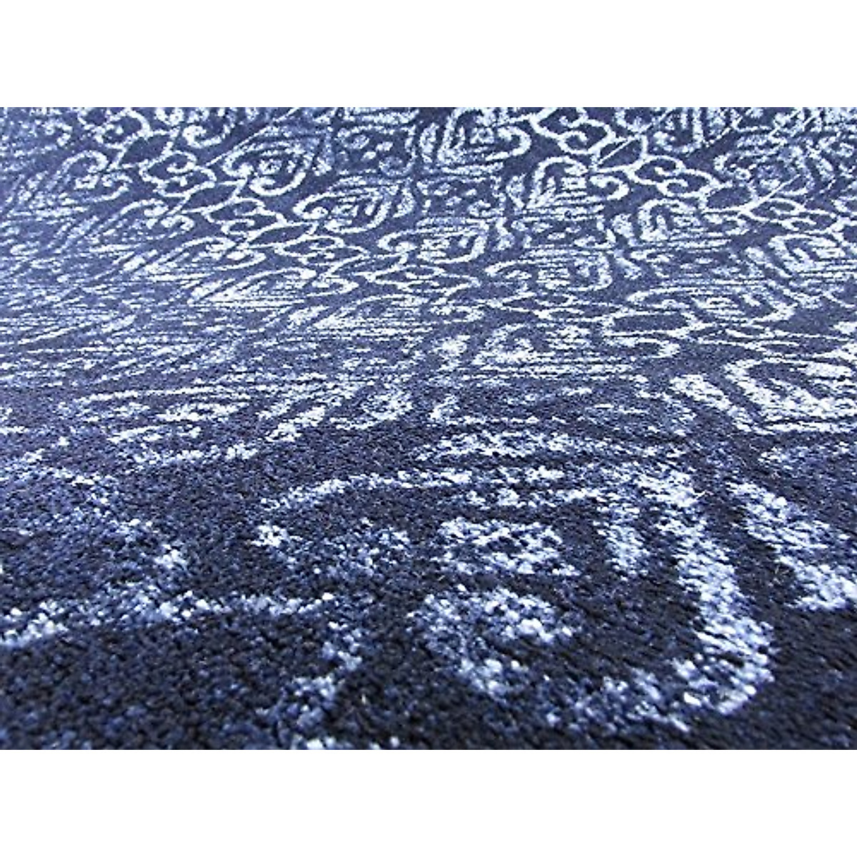 Unique Loom Del Mar Collection Area Rug - Jennifer (10' 6" x 16' 5" Rectangle, Blue/ Navy Blue)