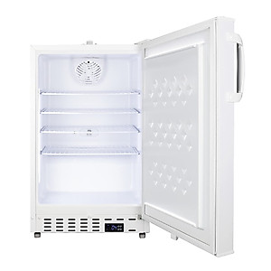 Summit Appliance ADA404REF 20" Wide Built-In All-Refrigerator, ADA Compliant, Factory-installed Lock, 3.32 cu.ft Capacity, Temperature & Open Door Alarms, Automatic Defrost, Adjustable Thermostat