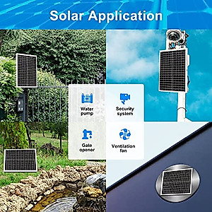 Nicesolar 20W 12V Solar Panel Kit Monocrystalline Off Grid System Battery Maintainer Charger for Car Boat RV Marine Home with 20A Charge Controller for 12 Volt Lead-Acid & Lithium & LiFePO4 Battery