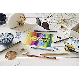 STABILO Premium Felt Tip Pen Pen 68 rollerset Algorithm Edition 25 Assorted Colours Including 5 neon