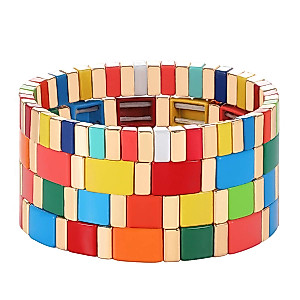 PHALIN Tile Bracelets for Women - 4PCS (Style A)