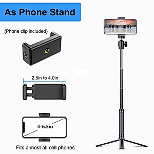 JCWINY 30" Tall Webcam Stand Tripod Extendable Desktop Tabletop Webcam Tripod Web Camera Mount Aluminum Desk Tripod Stand for Logitech Brio Webcam C925e C922x C930e C922 C930 C920 C615 iPhone Camera