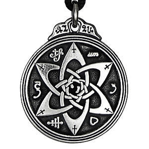 Talisman for Poets, Writers and Actors Amulet Pentacle Necklace