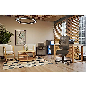 Furinno Turn-N-Tube No Tools 3-Tier Entertainment Center TV Stand for TV up to 32 Inch, Plastic Round Tubes, Espresso/black