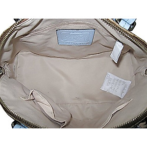 Coach Peyton Cora Domed Satchel Crossbody Bag Handbag Khaki Sky 24606