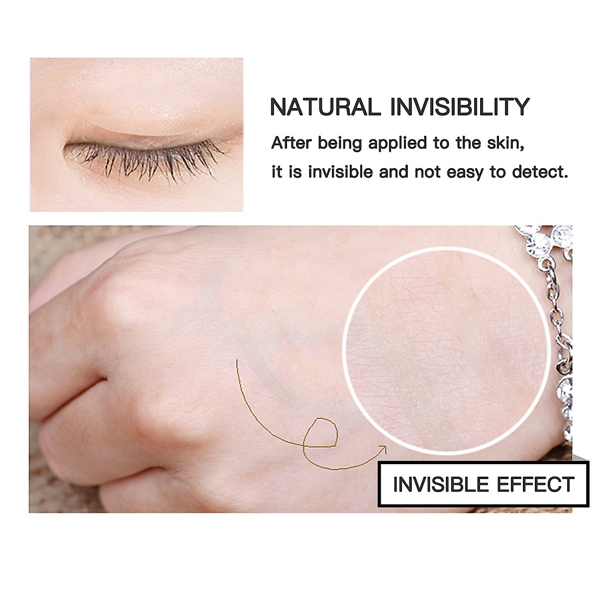 400Pcs Natural Invisible Single Side Eyelid Tape Stickers Medical-use Fiber Eyelid Lift Strip, Instant Eye Lift Without Surgery, Perfect for Uneven Mono-Eyelids, 100 Pairs Slim + 100 Pairs Wide