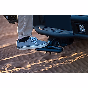 Universal Hitch Step | 18" Wide Paddle Step | Steel Construction | Textured Surface | Includes Hitch Pin and Stabilizer Plate | ORWORKS