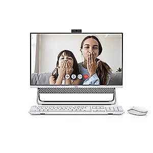 Dell Inspiron 5400 24-inch All in One Desktop - FHD (1920 x 1080) Display, Pop-Up Webcam, Intel Core i3-1115G4, 8GB DDR4 RAM, 256GB SSD, Intel UHD Graphics, USB-C, Bluetooth, Windows 11 Home - Silver