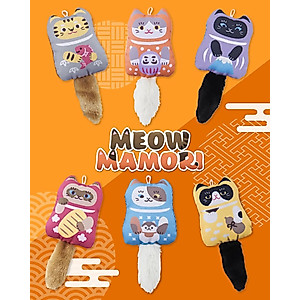 NAKAMA Meow Mamori, Dental Cat Chew Toy, Guardian Dog Pattern