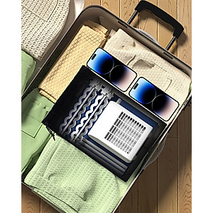 KASYDoFF Portable Dryer, 46Inch -1000W Portable Clothes Dryer, Travel Portable Dryer Machine for Clothes with Timer, Mini Dryer for Apartment, Home, RVs