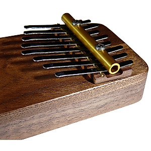 Zither Heaven Black Walnut Thumb Piano with Black Walnut top made in the USA