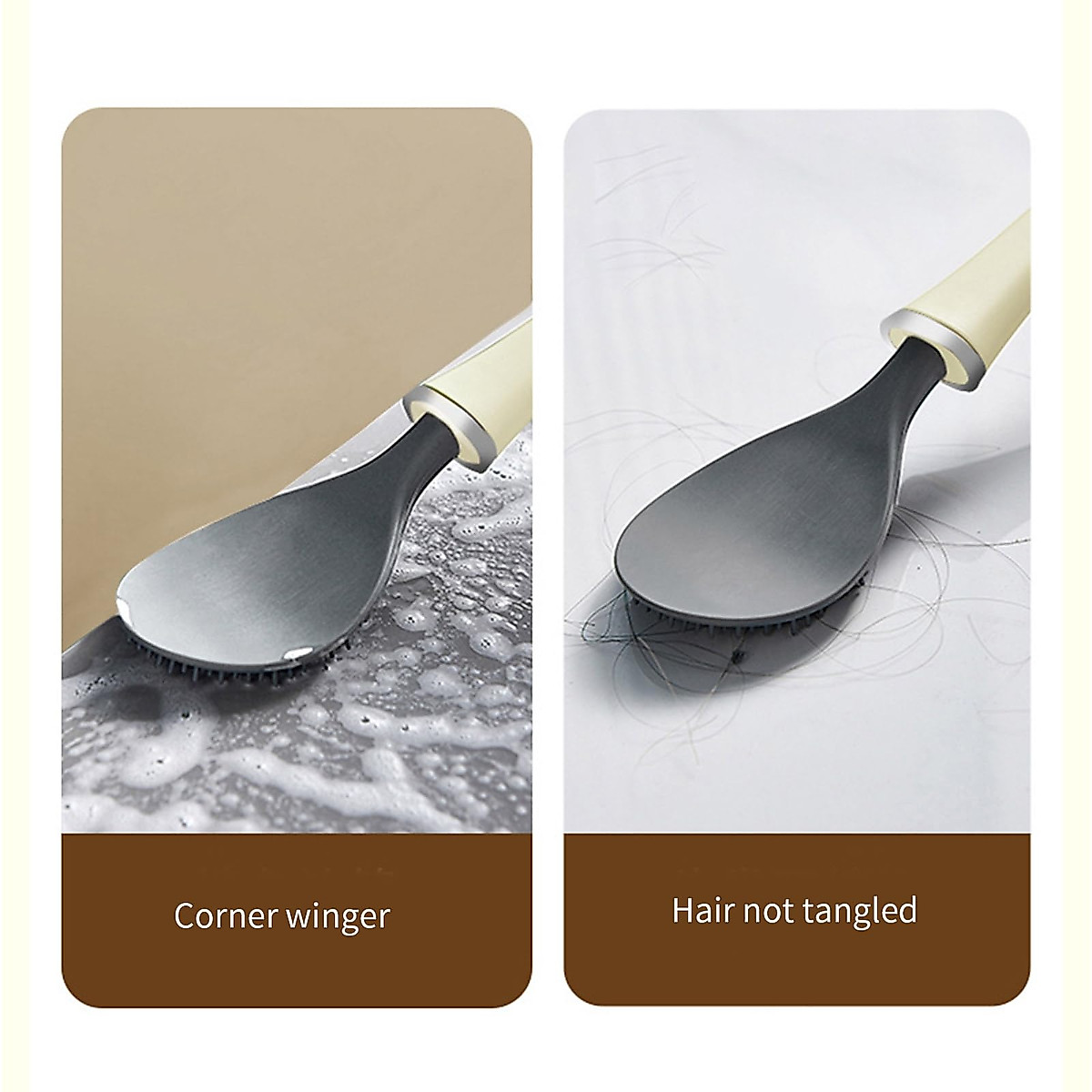 Wall Mountable Toilet Brush Long Handled Bathroom Cleaner With Flexible Silicone Brush Head Bathroom Toilet Brush Set Orange Toilet Brush Blue Toilet Brush White Toilet Brush Adhesive Hook For Toilet