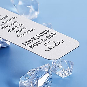 Christmas Gifts for Daughter from Mom and Dad Inspirational Bookmark Stocking Stuffers for Teens Girl Birthday Presents from Father for Daughter in Law Stepdaughter Graduation Back to School Gifts