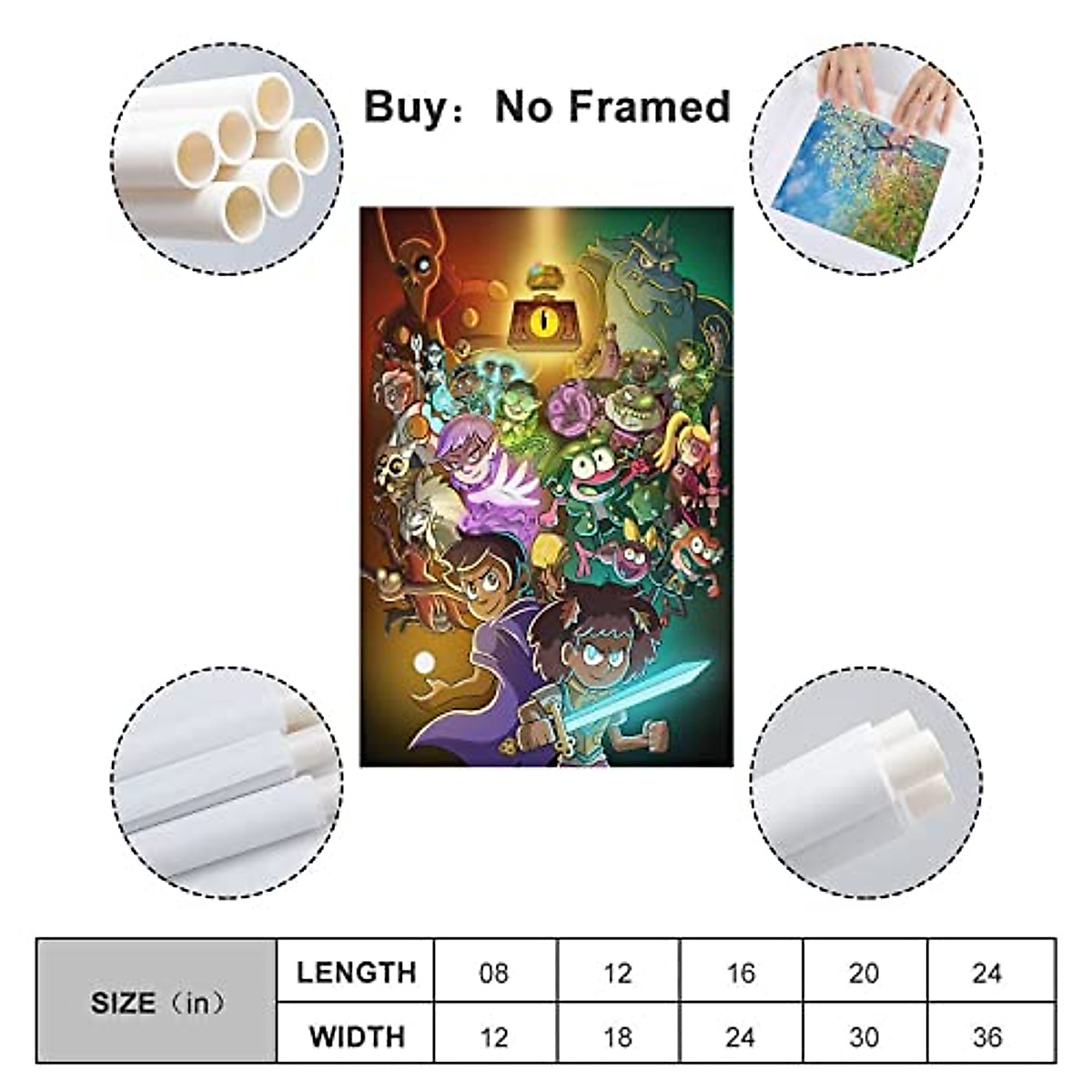 KINGSEM Amphibian Vs Owl House Poster Poster Decorative Painting Canvas Wall Posters And Art Picture Print Modern Family Bedroom Decor Posters 16x24inch(40x60cm)