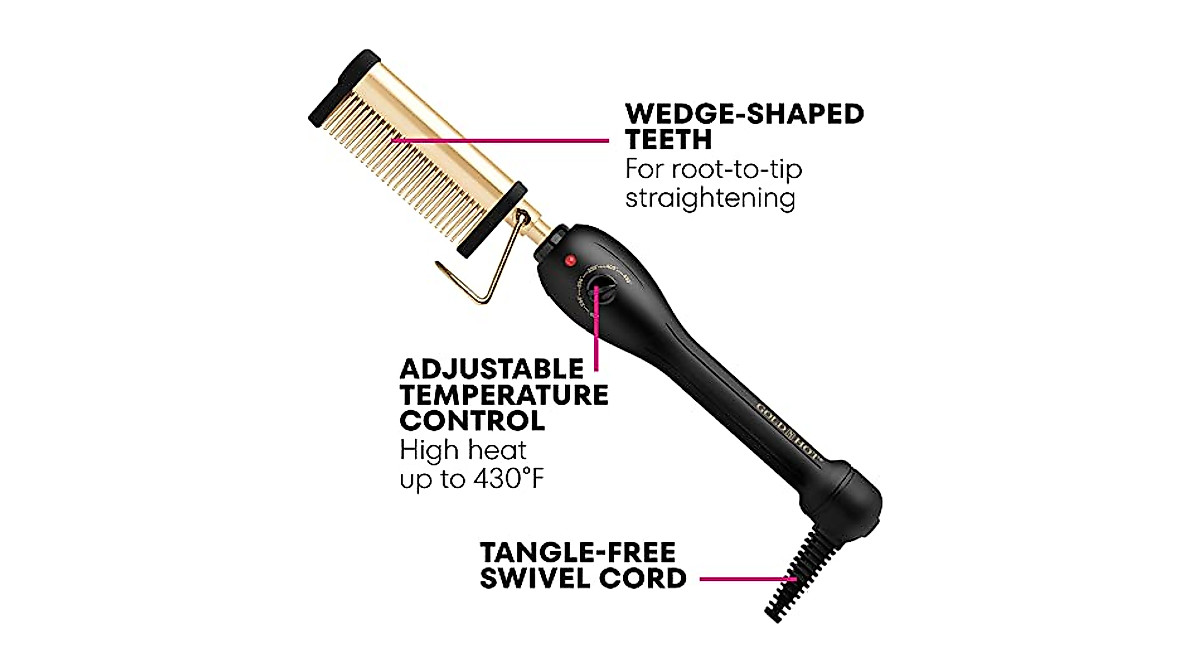 Gold N Hot Professional 24K Gold Styling Comb