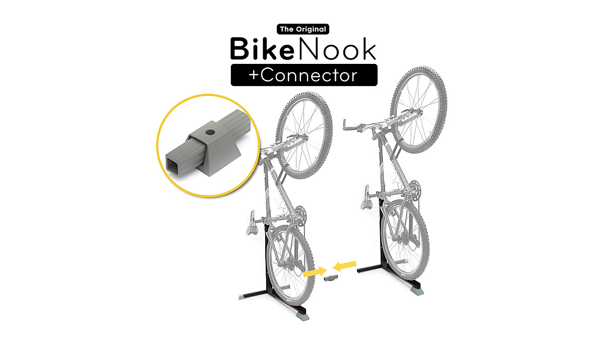 Bike Nook Bike Stand & Vertical Rack for Indoor & Outdoor Storage