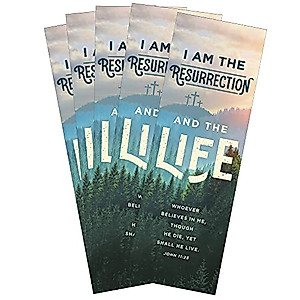 Salt & Light, I Am The Resurrection Bookmarks, 2 x 6 inches, 25 Bookmarks