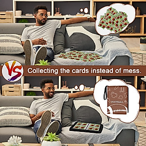 Hold 400 Cards 4-Pocket Football Card Binder,Zatozkar Trading Card Binder with 50 Pages Double-sided Sleeves Card Collectors Album Card Protectors Holder for Sports Original