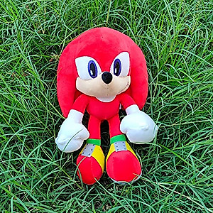 YOOVERSE 12" Sonic Plush Toys,Sonic Stuffed Animals,Knuckles Shadow Tails Plushies Doll Toys Gifts for Boys and Girls (4 Pcs Set)