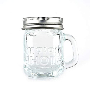Premium Vials - Mini Mason Jar Shot Glasses with Handles (Set of 8) – Leak-Proof Lids - Great For Shots, Drinks, Favors, Candles And Crafts
