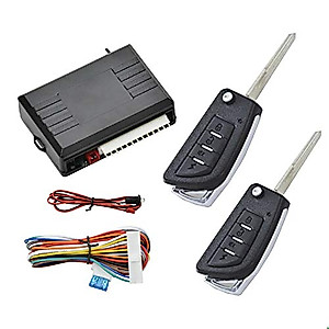 Remote Control Central Locking Kit MASO Car Door Lock with Contorl Box + 2 Replacement Remote Contorl