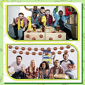 Tenceur 80 Pcs Sports Party Cutout 5.91 Inch Sports Party Decorations Paper Ball Cut Outs with Glue Point Dots Bulletin Board Decorations(Football)