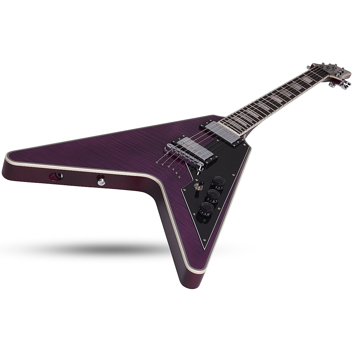 Schecter 654 V-1 Custom Solid-Body Electric Guitar, TPUR