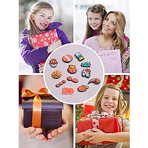 Hevmeg Sports Shoe Charms for Shoes,Baseball Softball Soccer Football Basketball Charms for Boy Girl Women Men