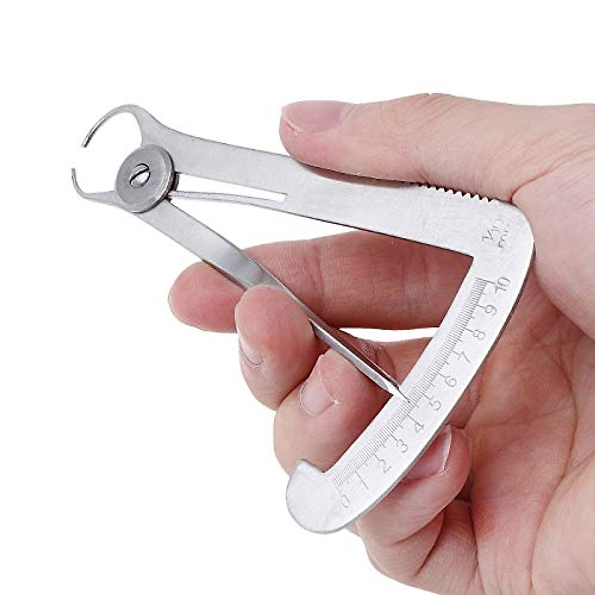 Stainless Steel Inside Calipers Gauge Measuring Caliper 0-10mm Rubber Sheet for Diamonds Jewelry Stones Measure Tools