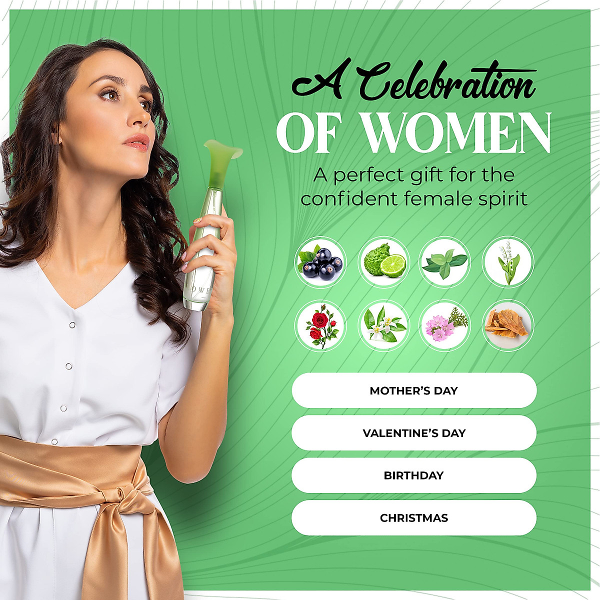 Regal Fragrances Womens Perfume - Floral Fresh Earthy Scents of Bergamot and Amber - Blackcurrant, Orange Blossom, Cedarwood - Perfume For Women - 200ML (6.8 Fl Oz)